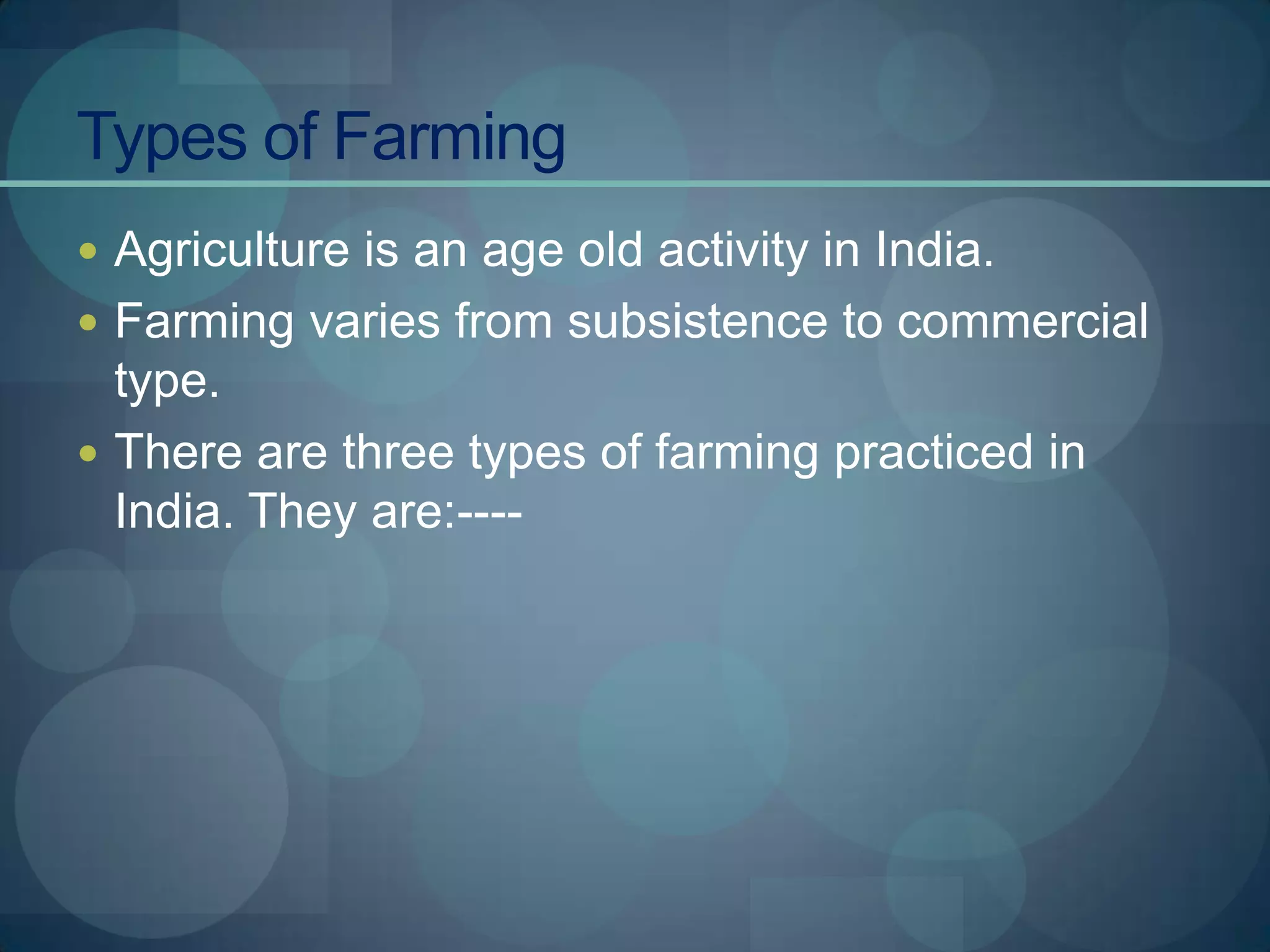 Agriculture geography | PPTX