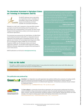 Scientific Facts on Agriculture & Development | PDF