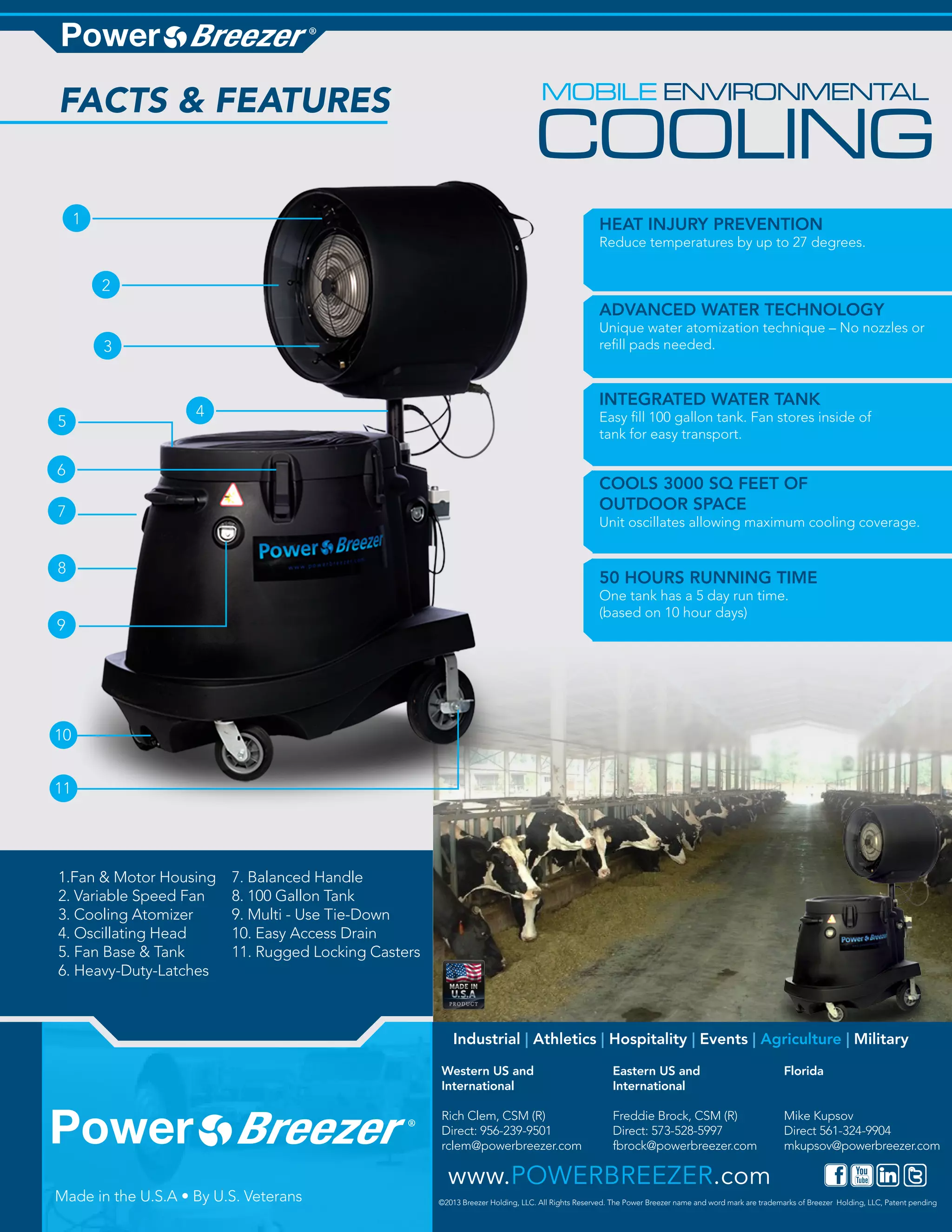 Agriculture Power Breezer Outdoor Cooling System | PDF