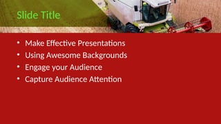 Farm land Agriculture-template-16x9.pptx