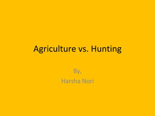 Agriculture Vs. Farming | PPT