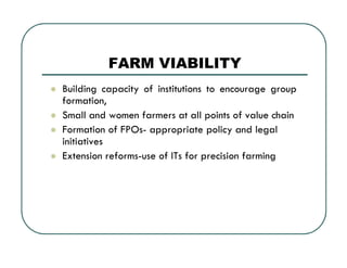 Strategies for Agriculture in the 12th Plan (2012 - 2017) | PDF