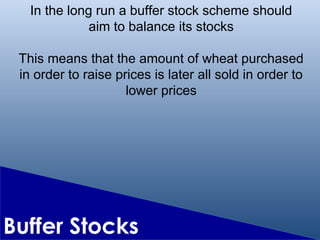 Agriculture 2 -buffer_stocks | PPT