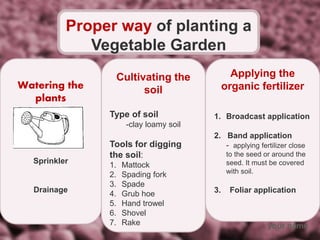 Agriculture planting and vegetable garden 5 | PPTX