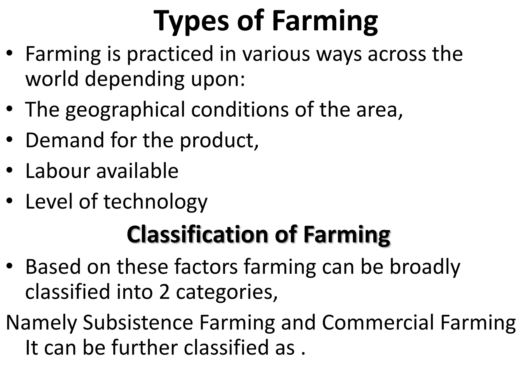 Agriculture geography class 8th | PPTX