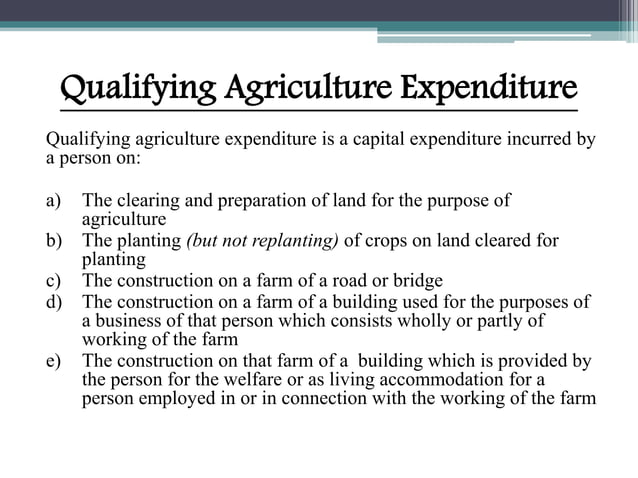 Agriculture allowance and approved agriculture project | PPTX