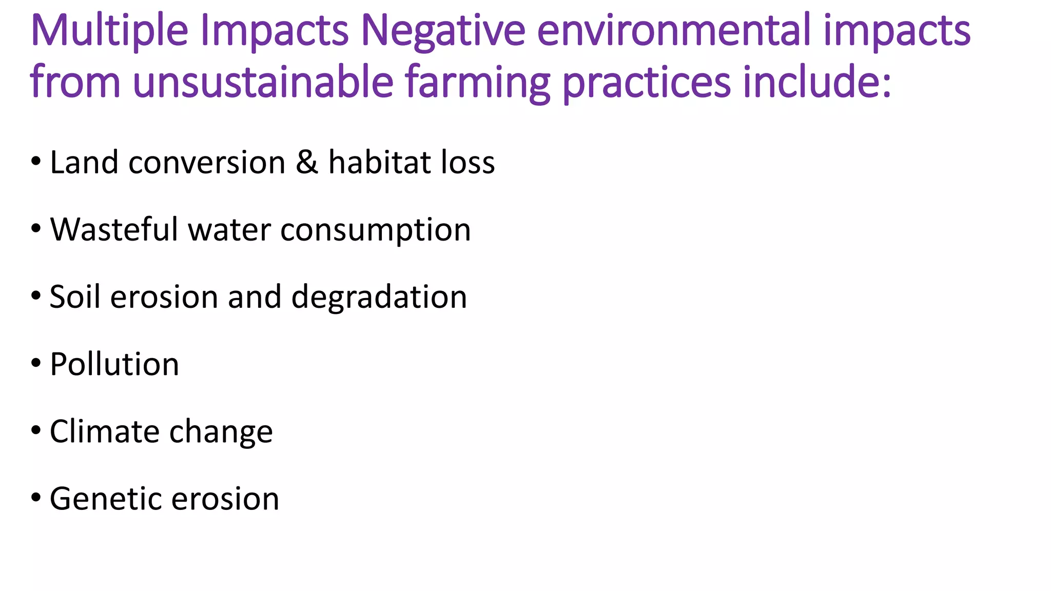 Agriculture and environment | PPTX