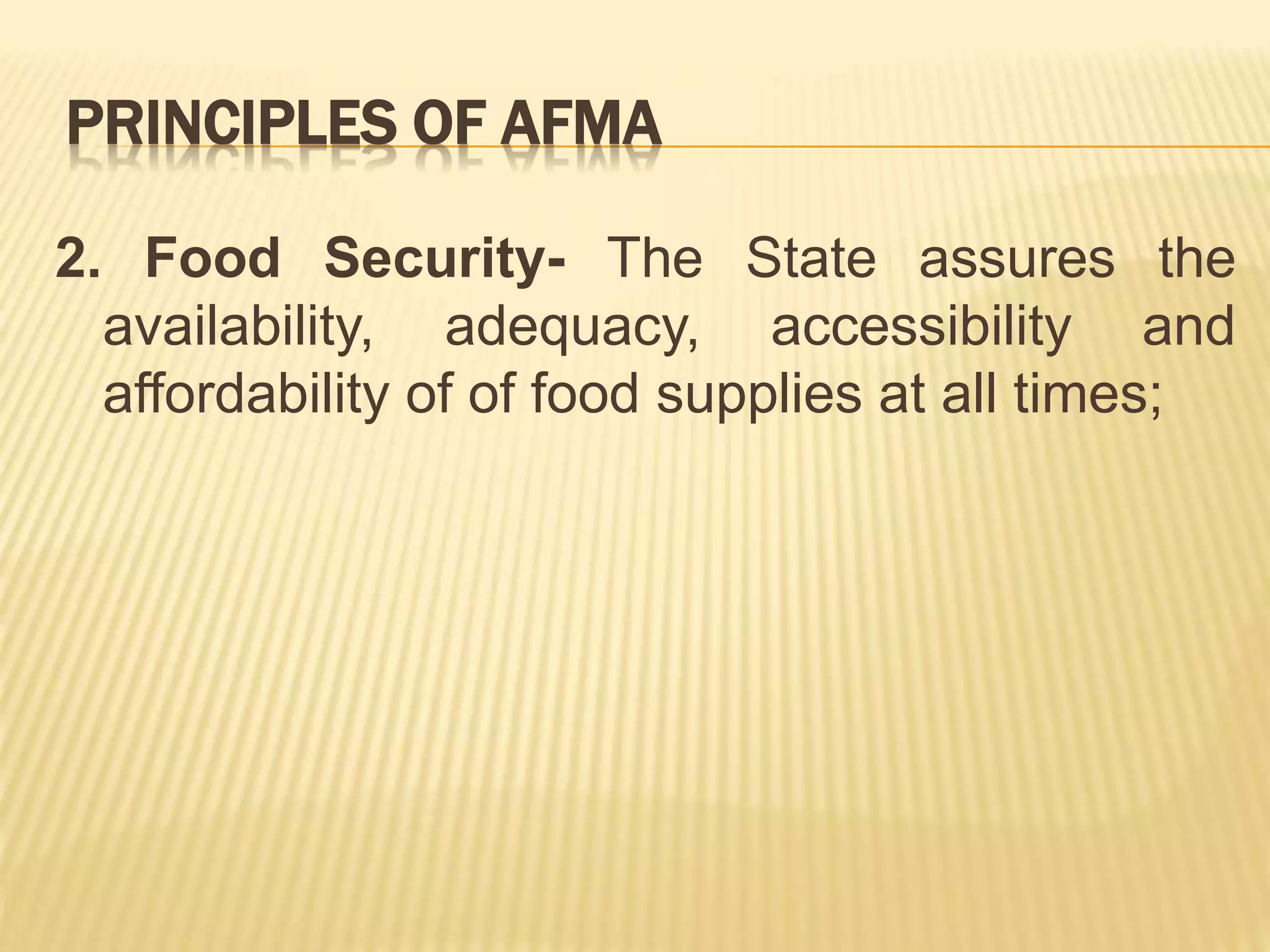 Agriculture and Fisheries Modernization Act (AFMA) | PPTX