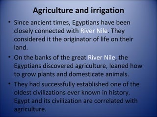 Agriculture And Irrigation In Egypt | PPT