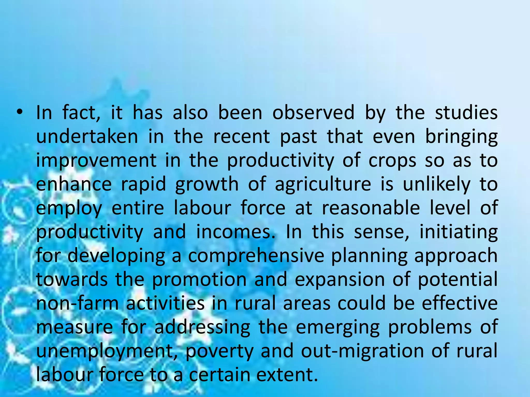 Agriculture and non agriculture sectors of economy | PPTX