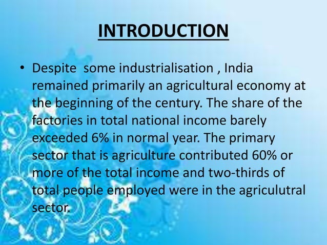 Agriculture and non agriculture sectors of economy | PPTX | Agriculture ...
