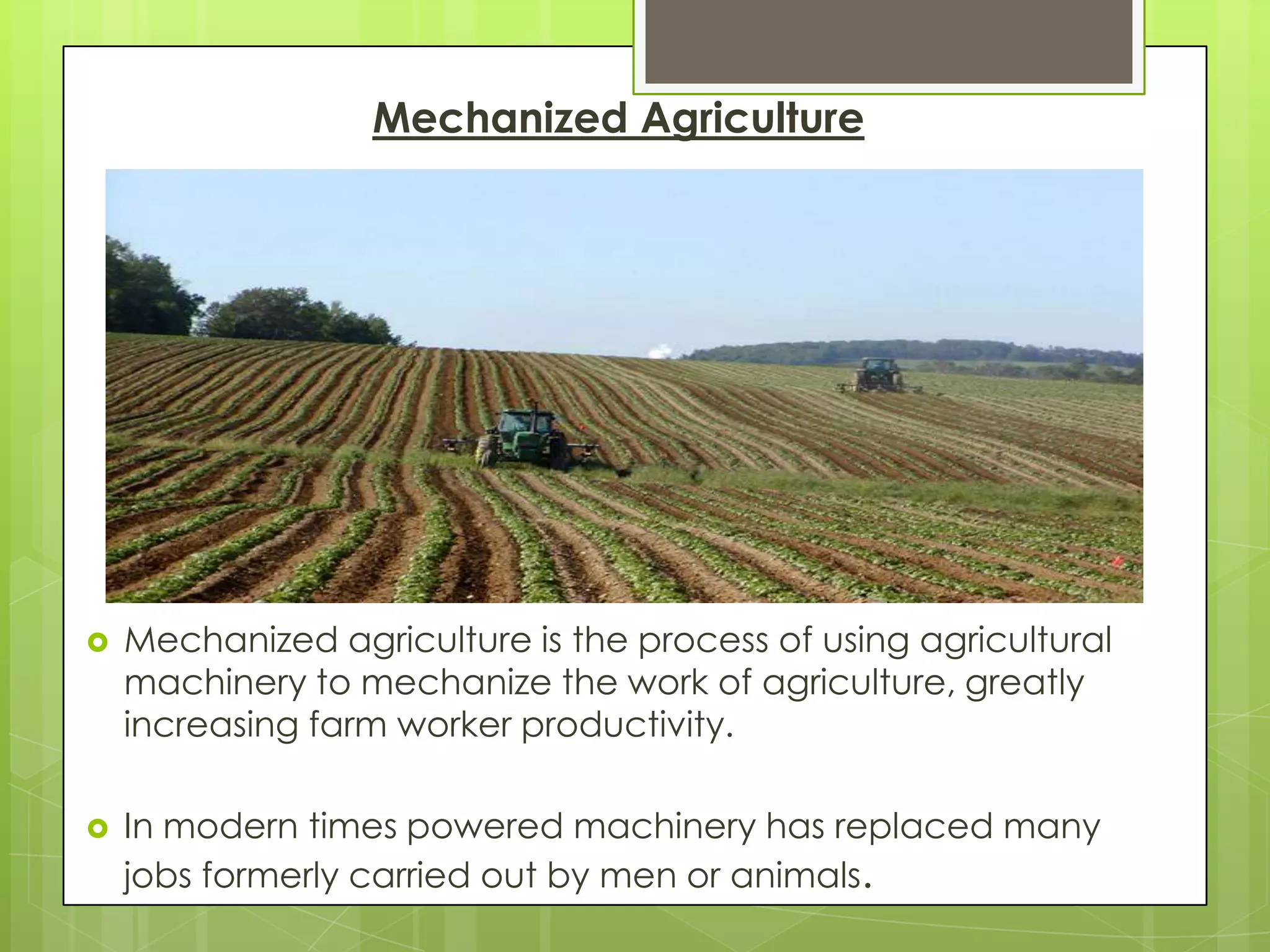 Agriculture and technology | PPTX