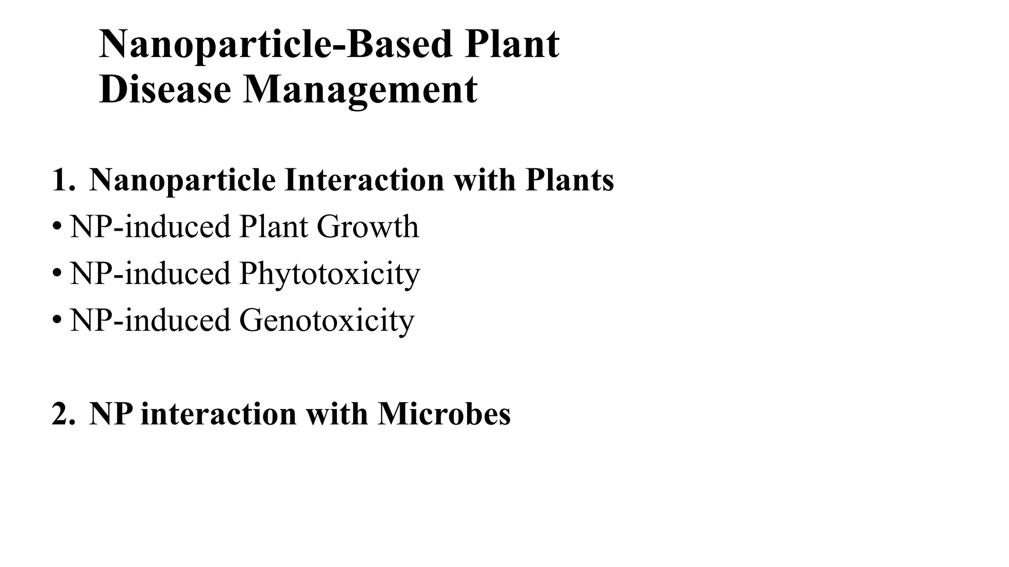 Agriculture applications of nanobiotechnology | PPTX