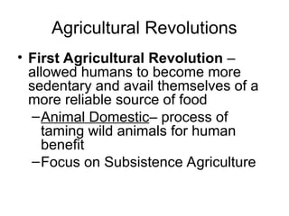 Agriculture chapter 1. Introduction to Agriculture | PPT