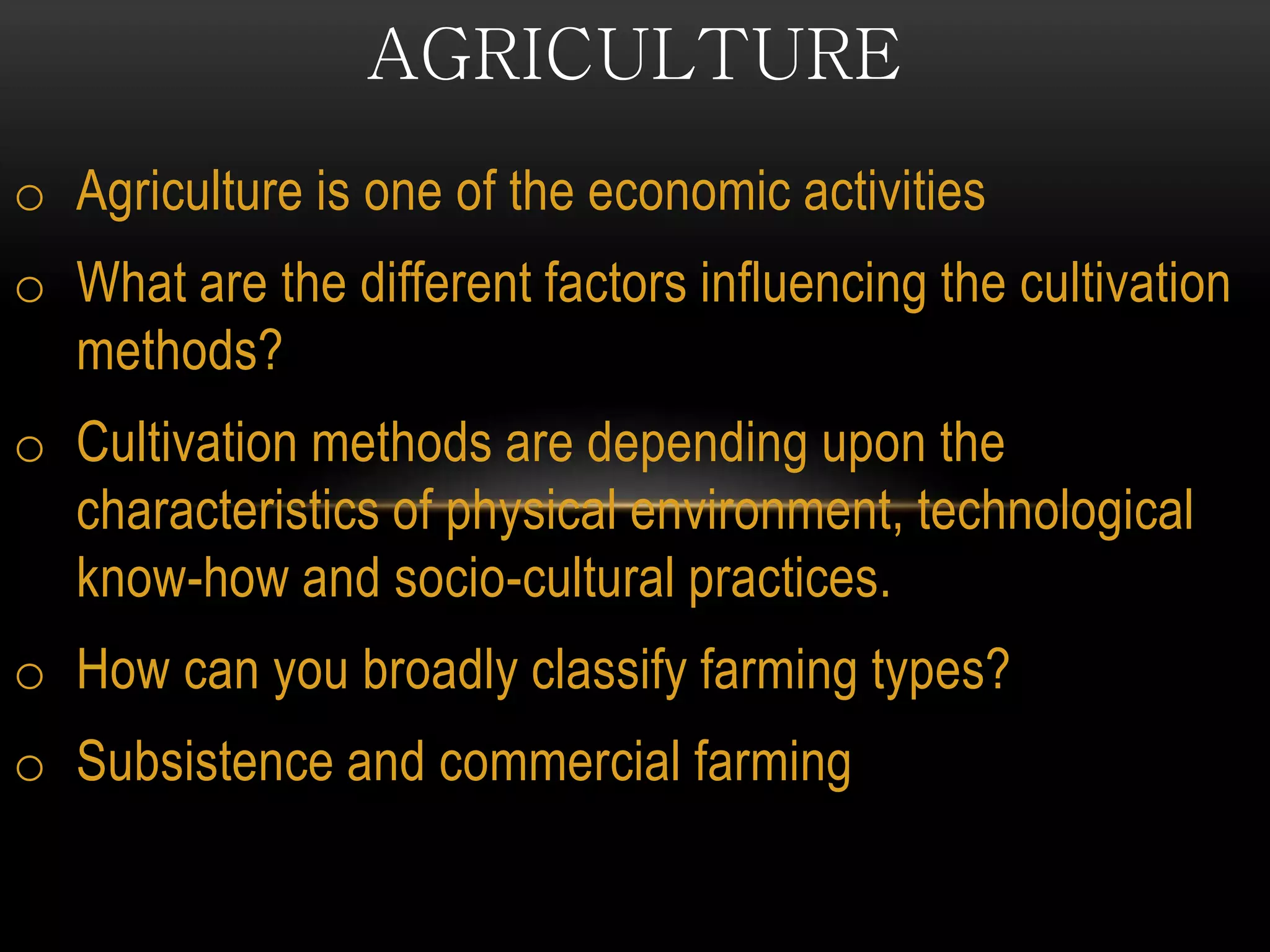 Agriculture | PPTX