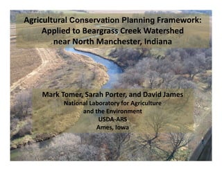 Agriculture conservation planning framework tomer | PPT