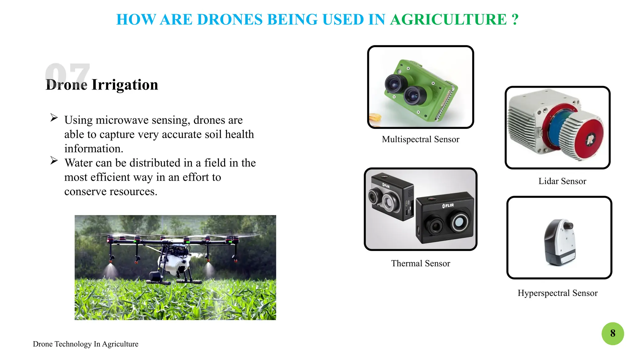 Remote sensing and use of drone in Agriculture | PPTX