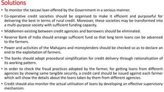 Agriculture credit | PPTX