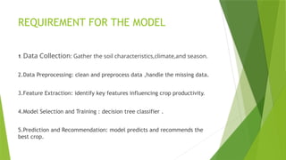 AGRICULTURE Machine learning CROP RECOMMENDATION.pptx