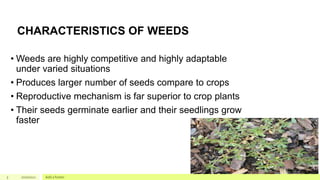 weed and its control | PPTX