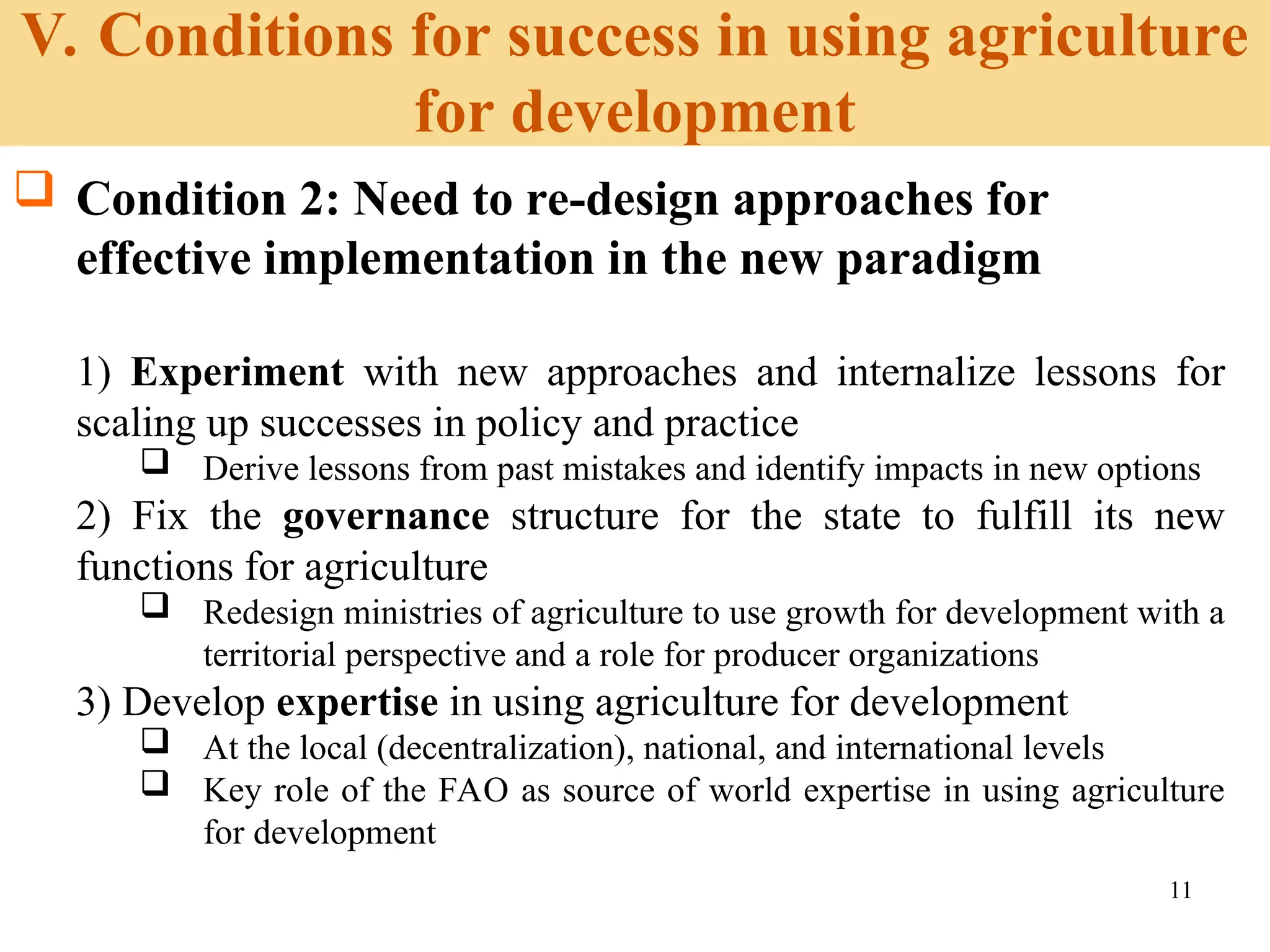 Agriculture for Development a new paradigm.ppt
