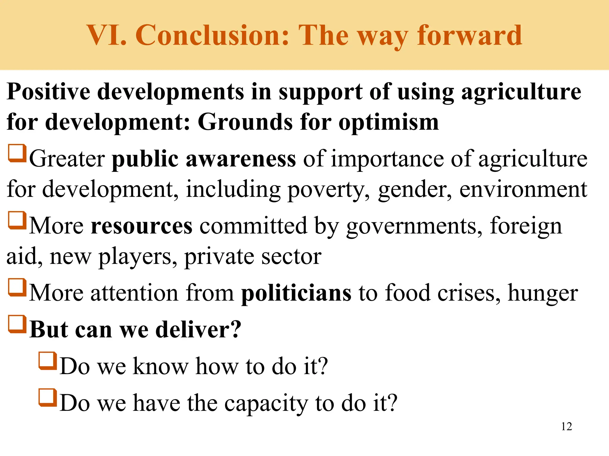 Agriculture for Development a new paradigm.ppt