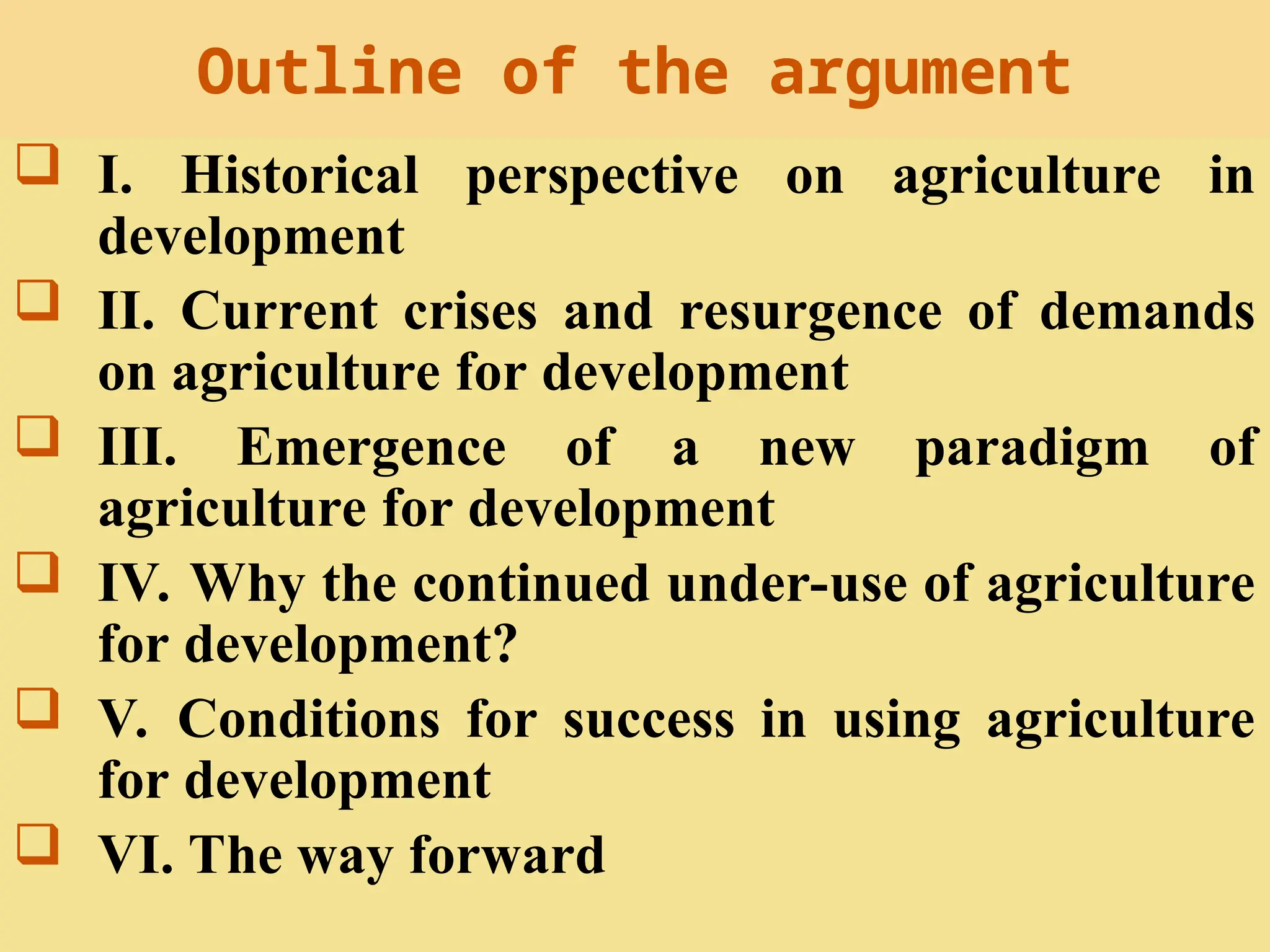 Agriculture for Development a new paradigm.ppt