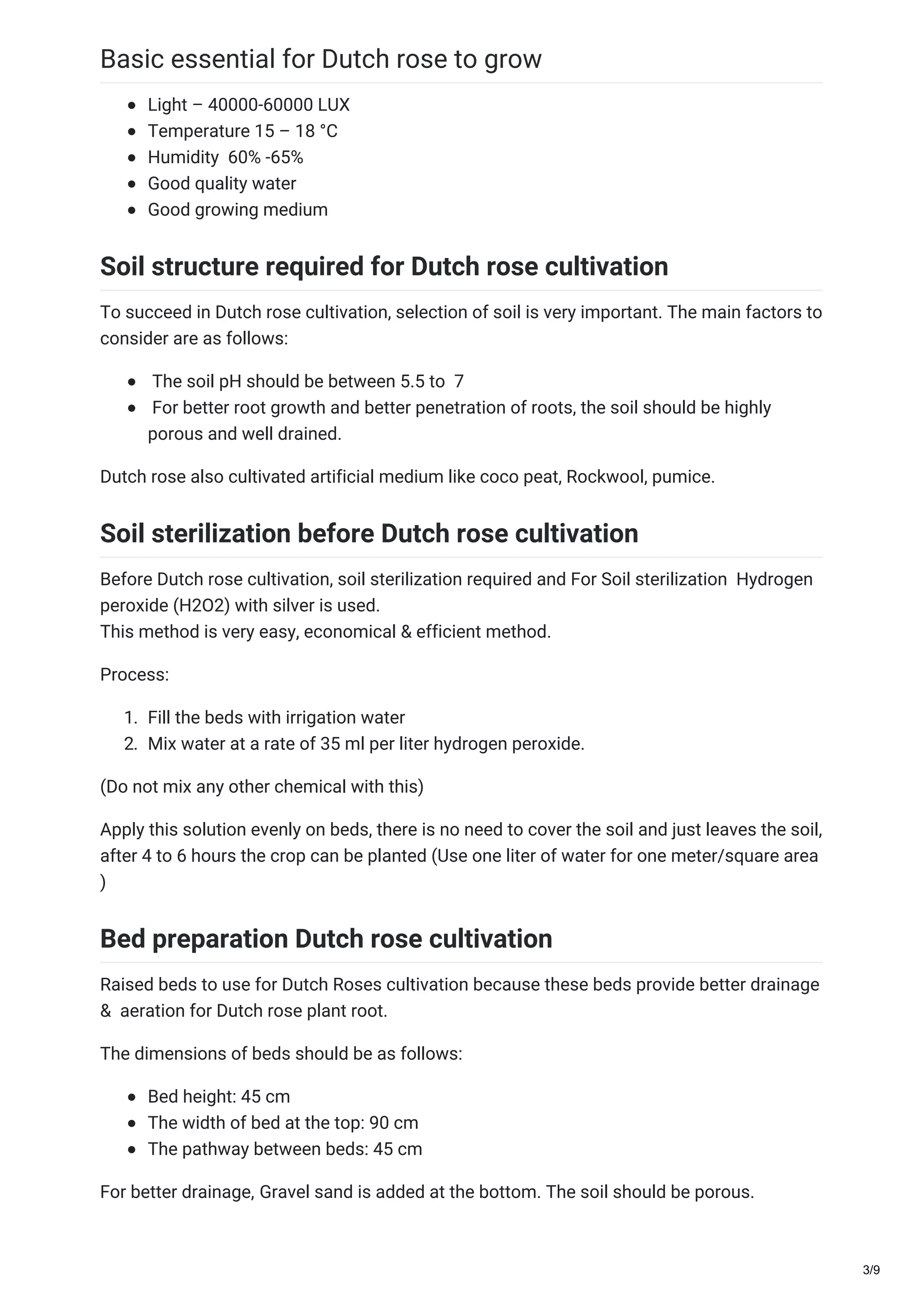 Dutch rose cultivation guide | PDF