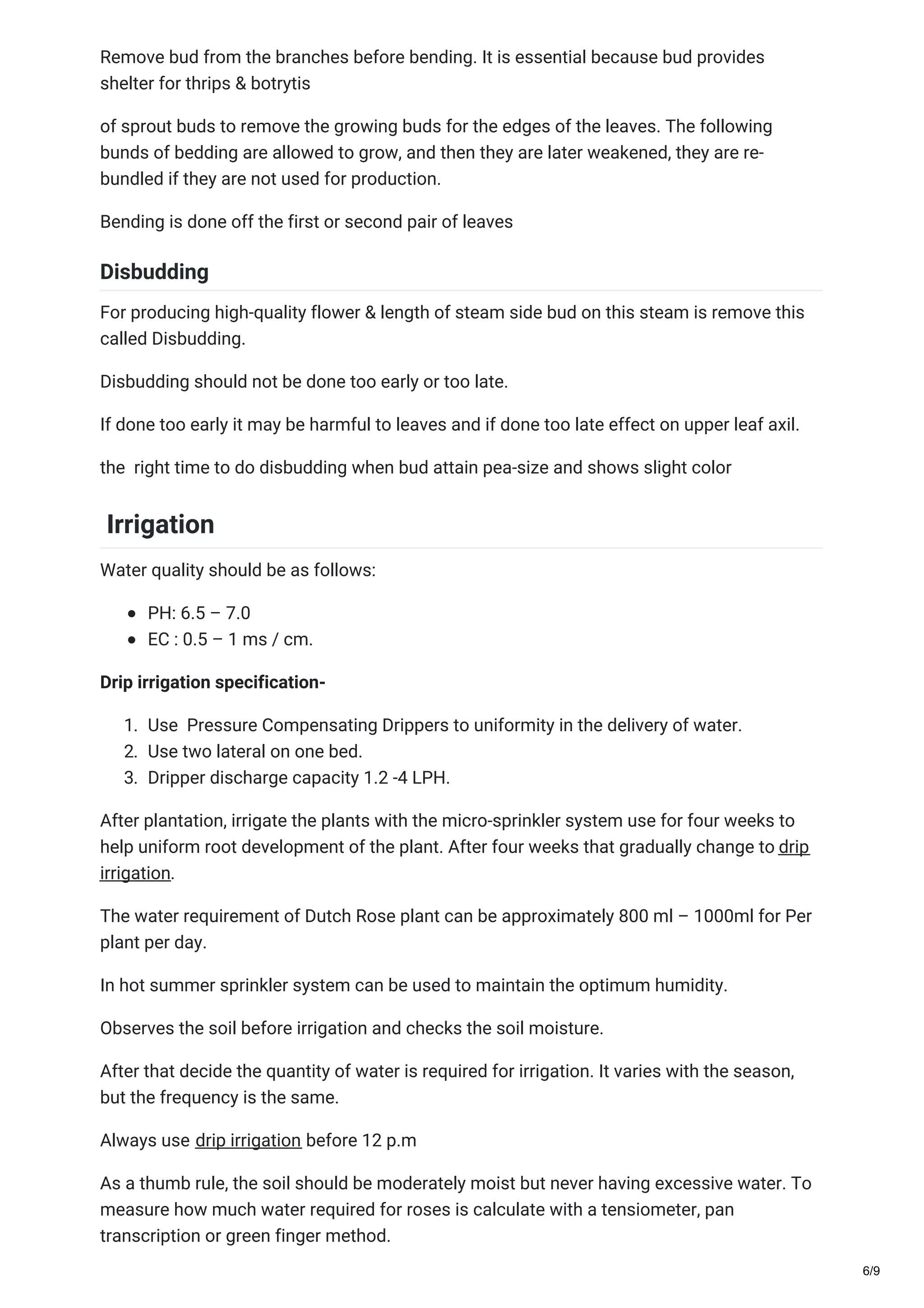 Dutch rose cultivation guide | PDF