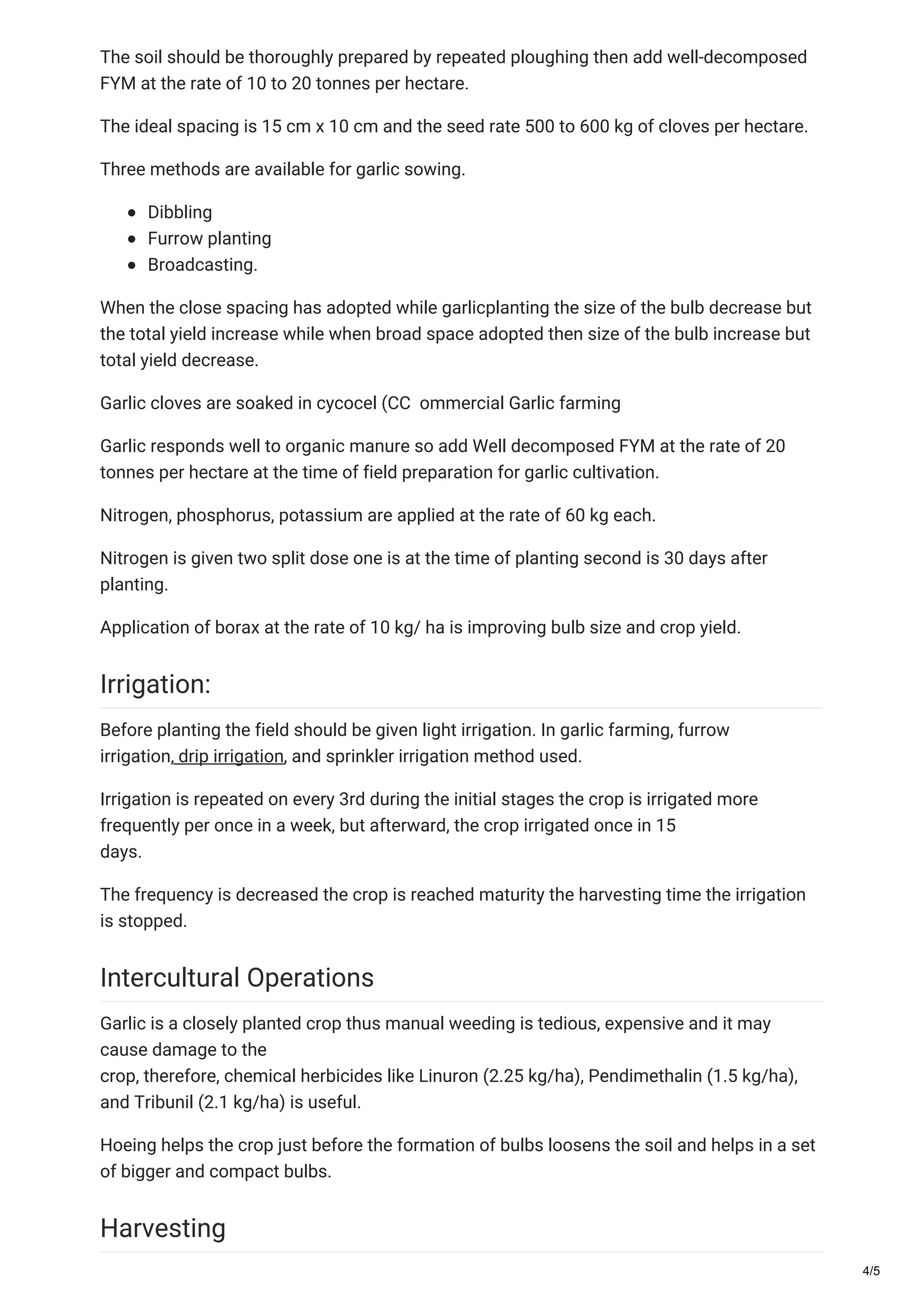 Garlic farming guide 2018 | PDF
