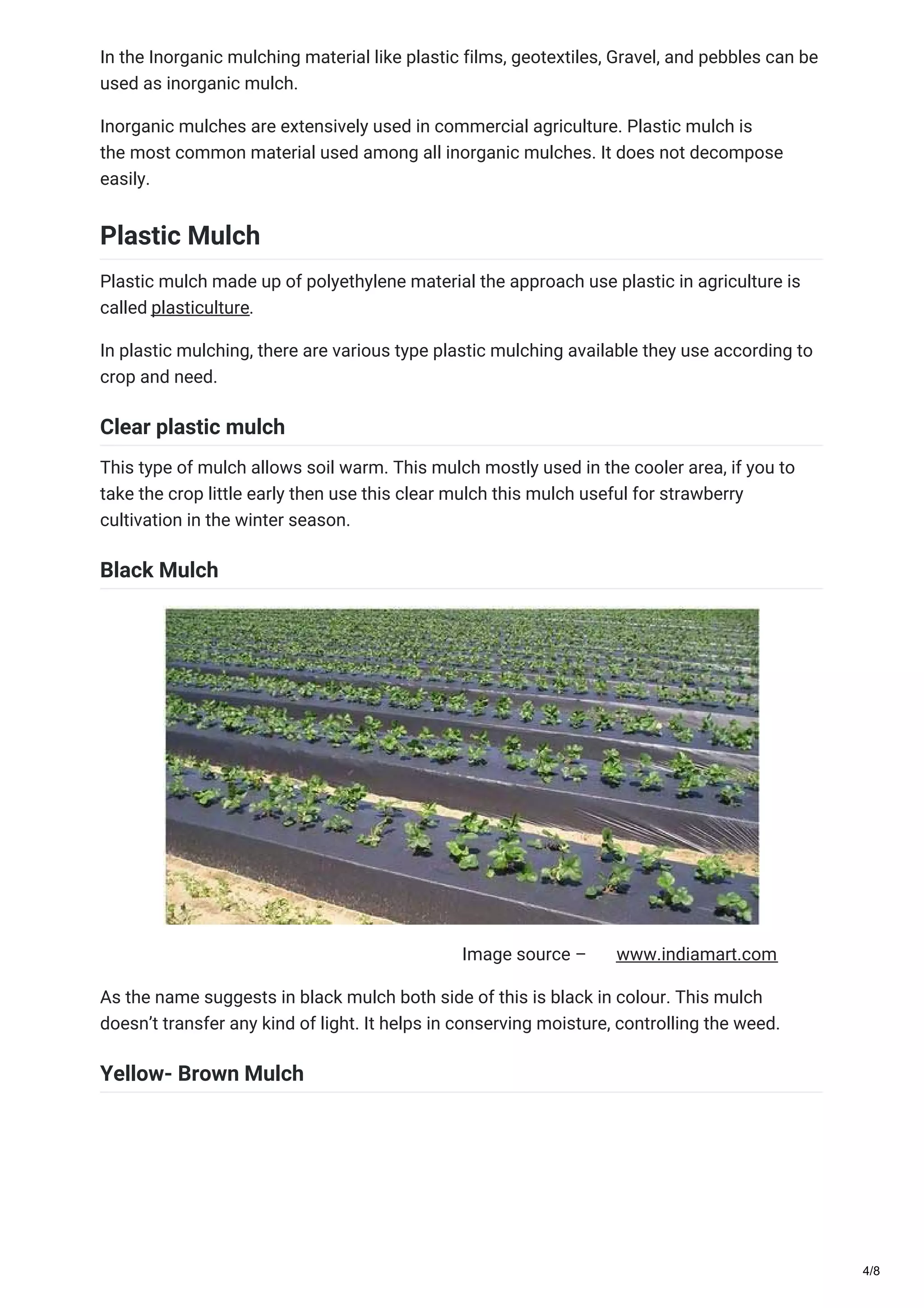 Mulching guide improve your crop yield | PDF