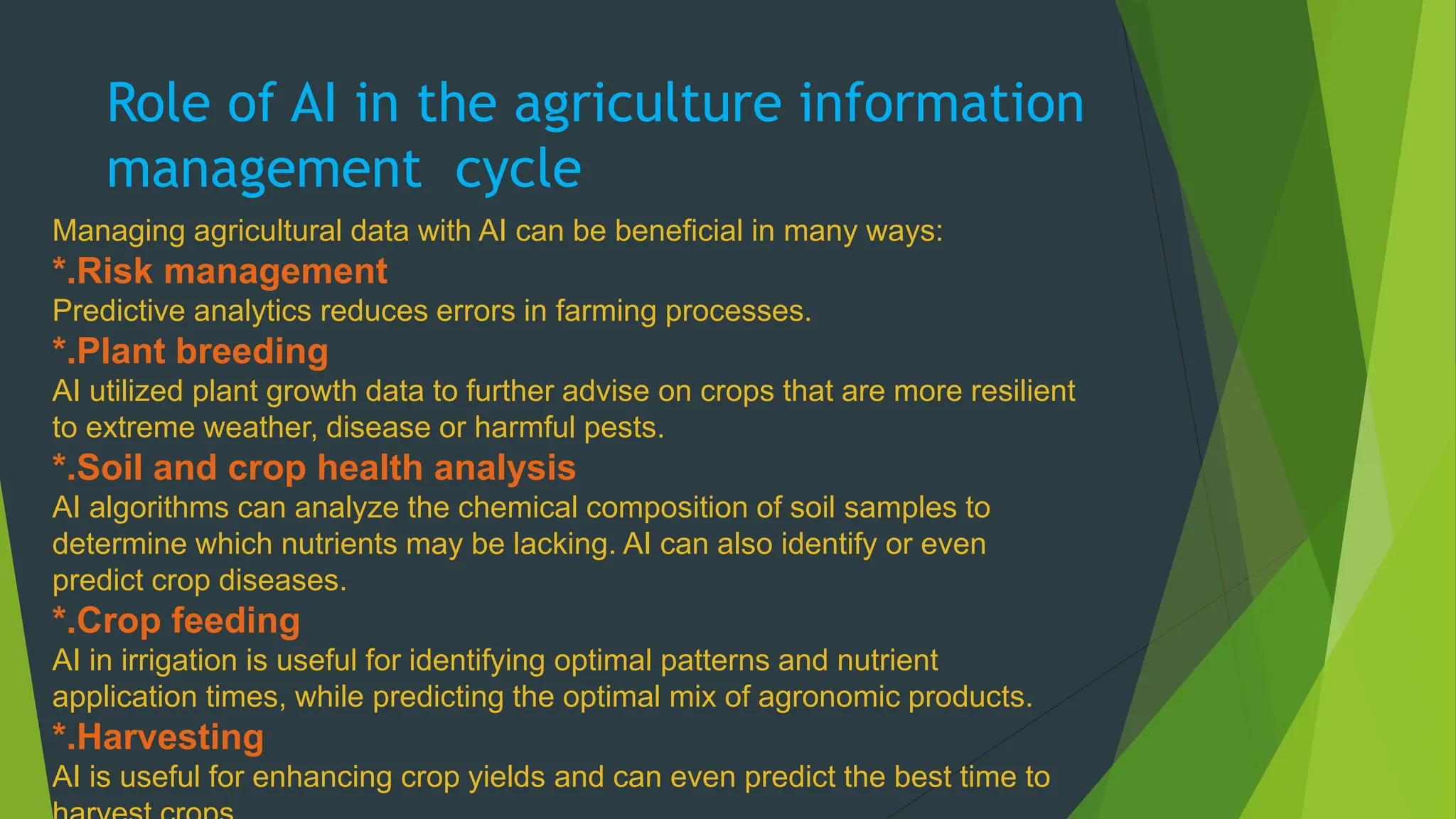 agriculture in AI.pptx | Agriculture | Industries