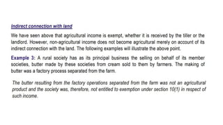 agriculture_income and exemption under section 10 | PPTX