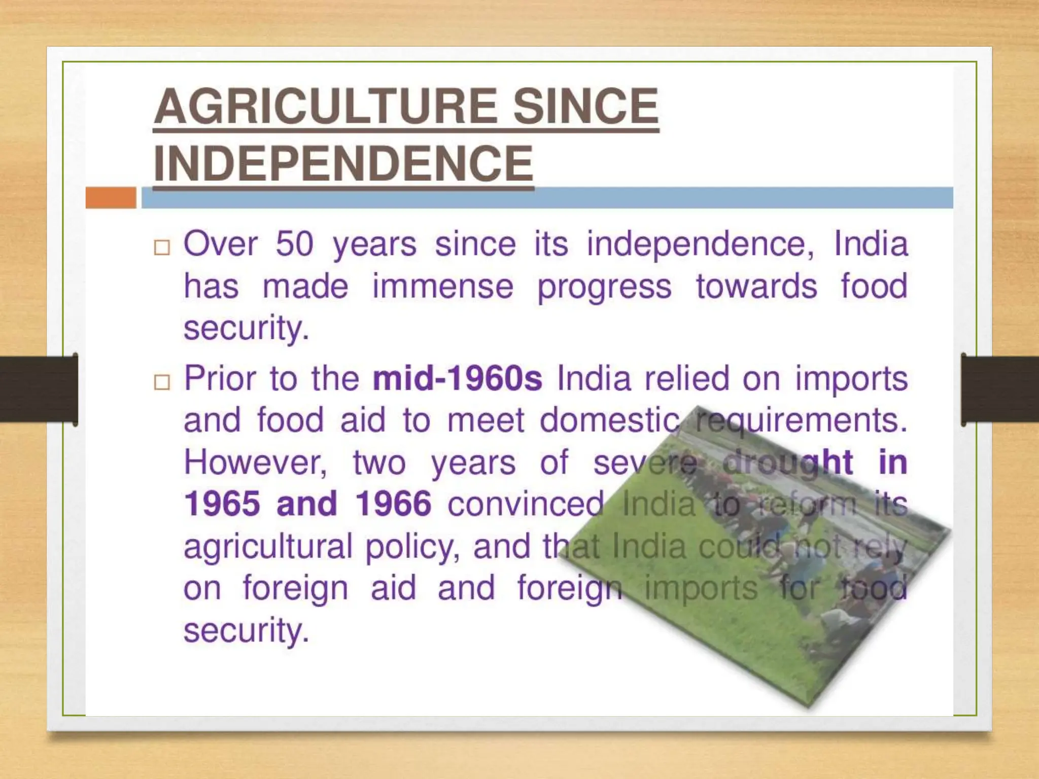 Agriculture In India (Since Independence).pptx