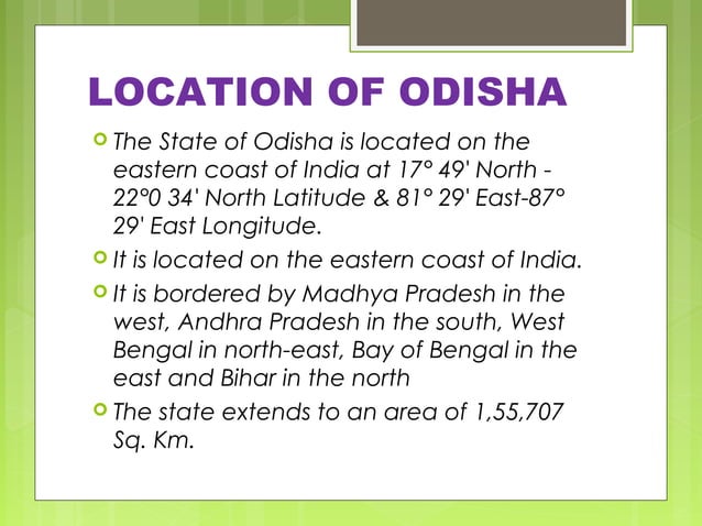 Agriculture in odisha | PPT