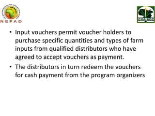 Agriculture inputs value chains | PPTX