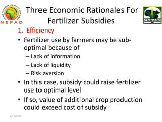 Agriculture inputs value chains | PPTX
