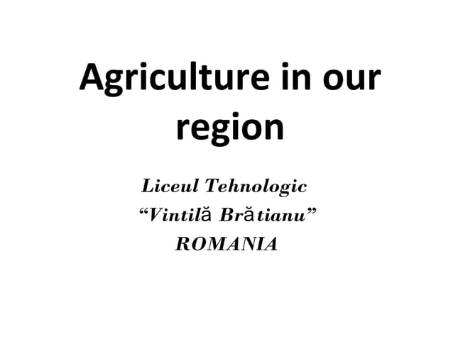 Agriculture in romania | PPT