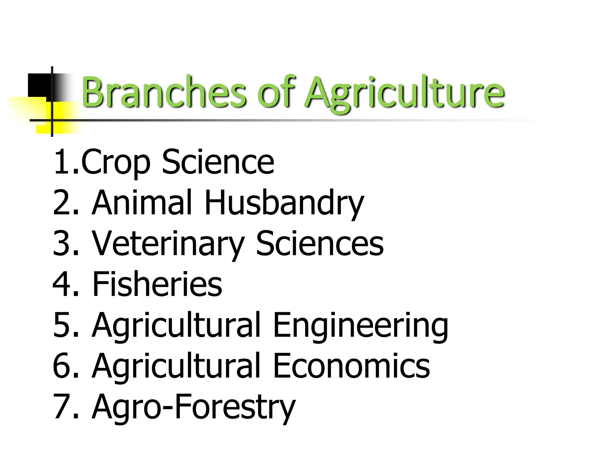 AGRICULTURE power point presentations just | PPTX