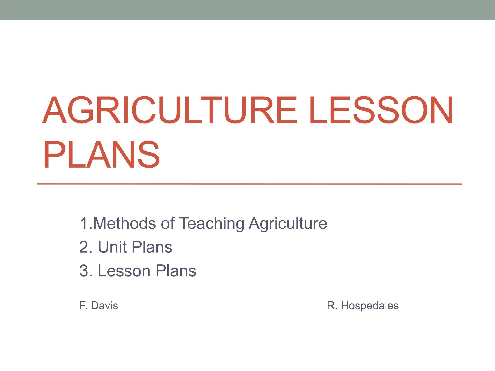 AGRICULTURE LESSON PLANS.pptx