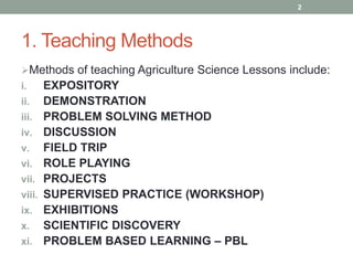 AGRICULTURE LESSON PLANS.pptx