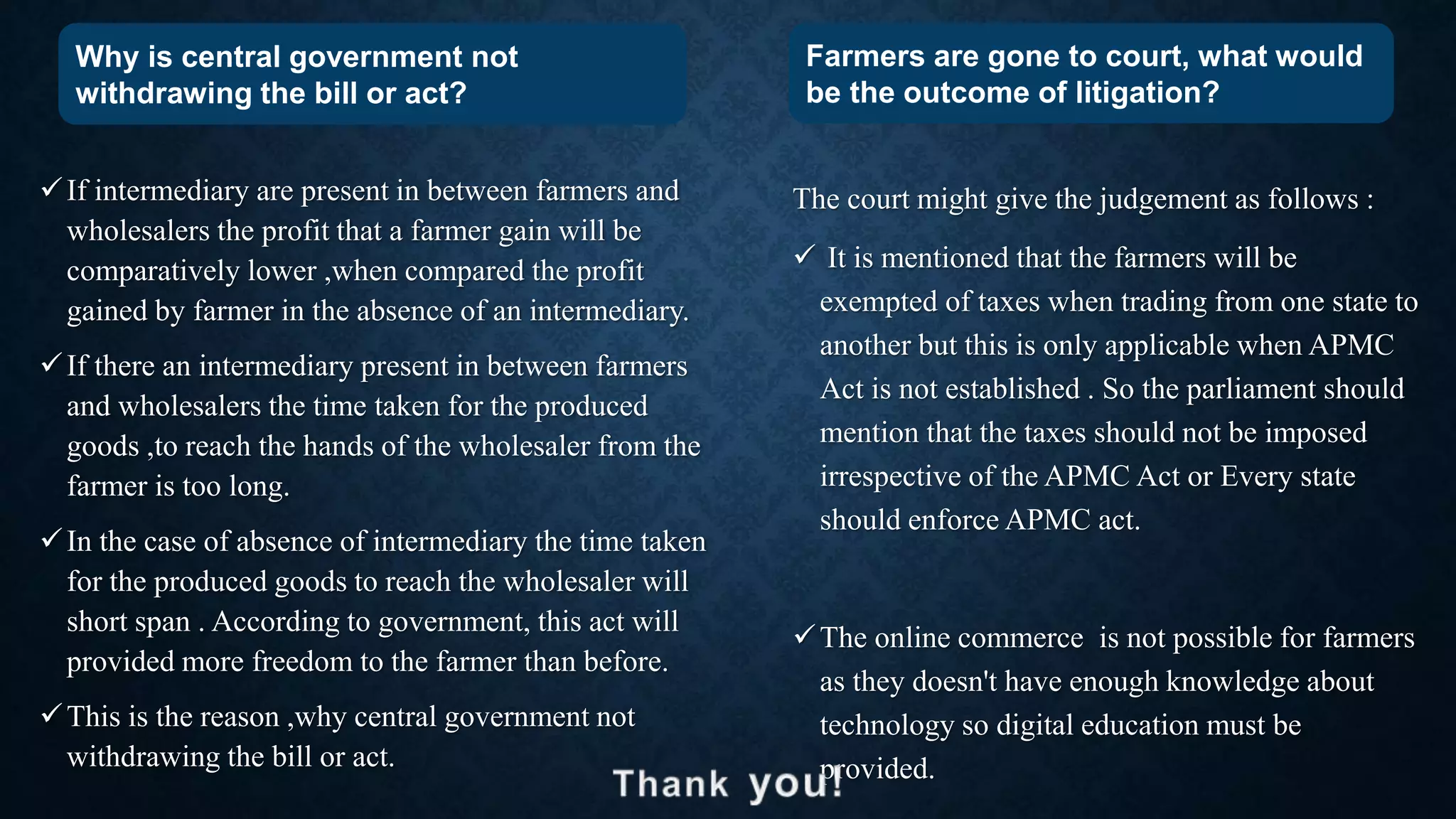 Agriculture market farmers produce, trade and commerce | PPTX