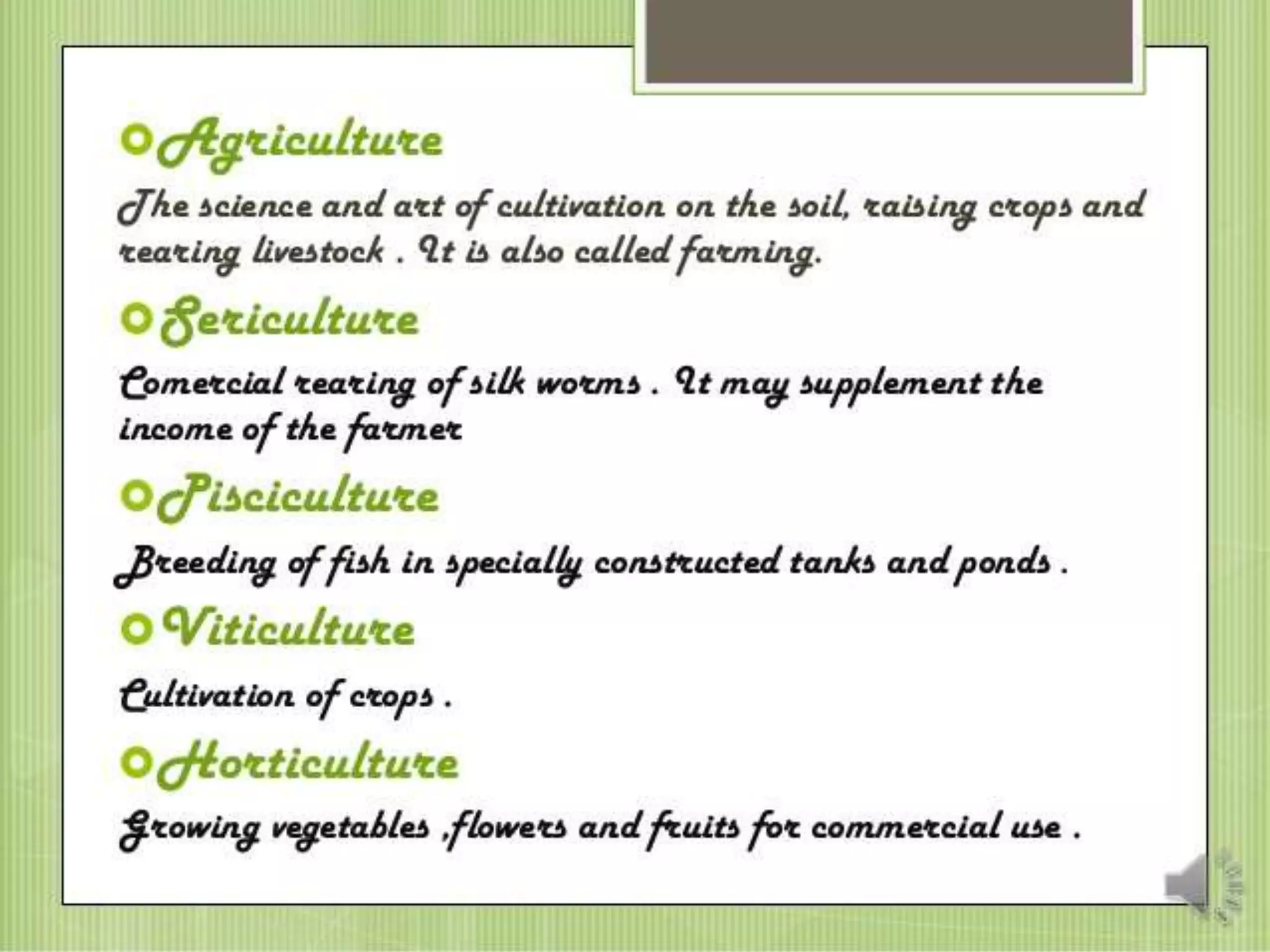 Agriculture part 1 (geo) | PPTX