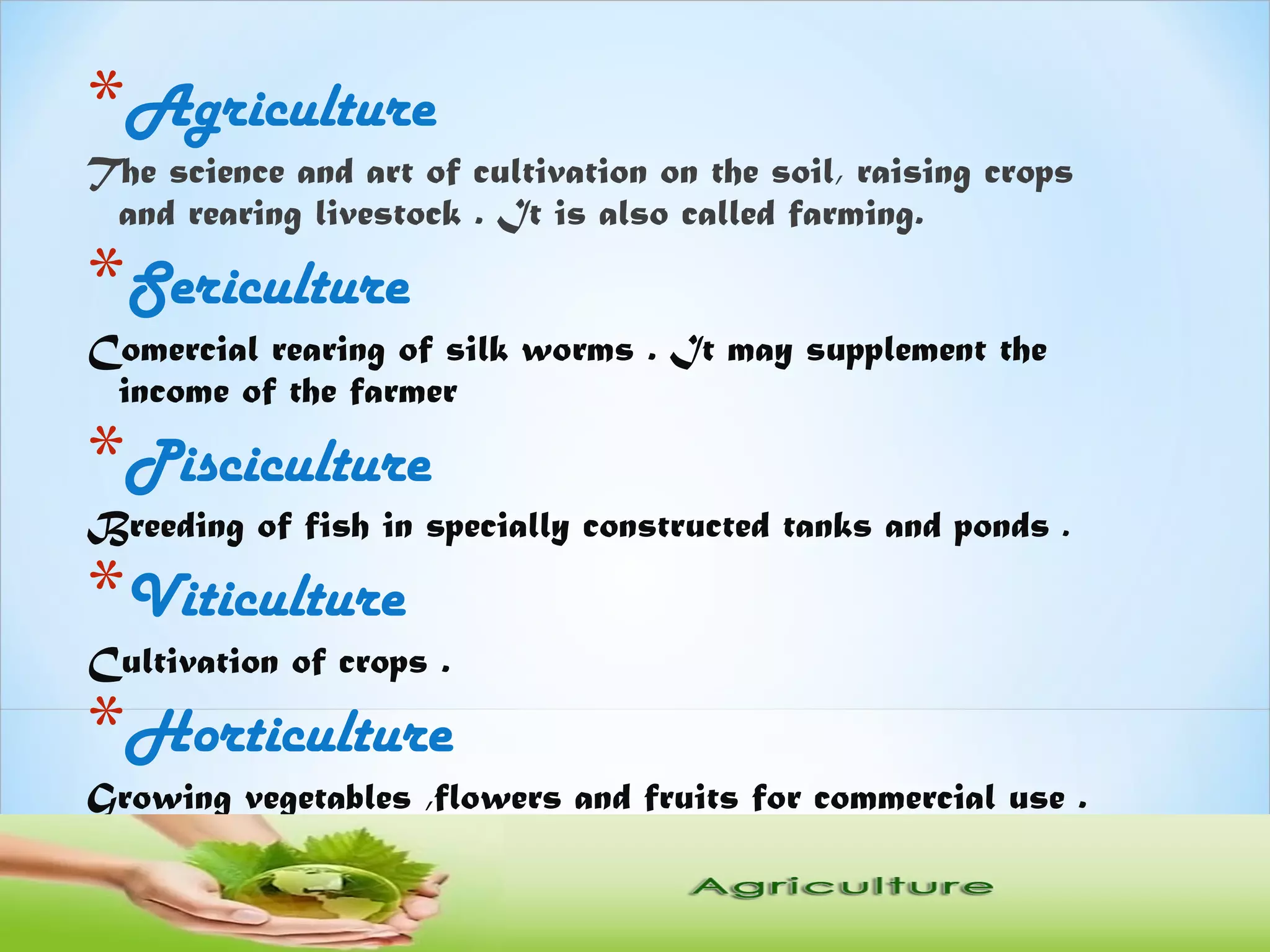 Agriculture | PPT