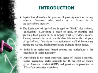 Agriculture presentation | PPTX