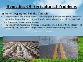Agriculture problems and thier solutions | PDF