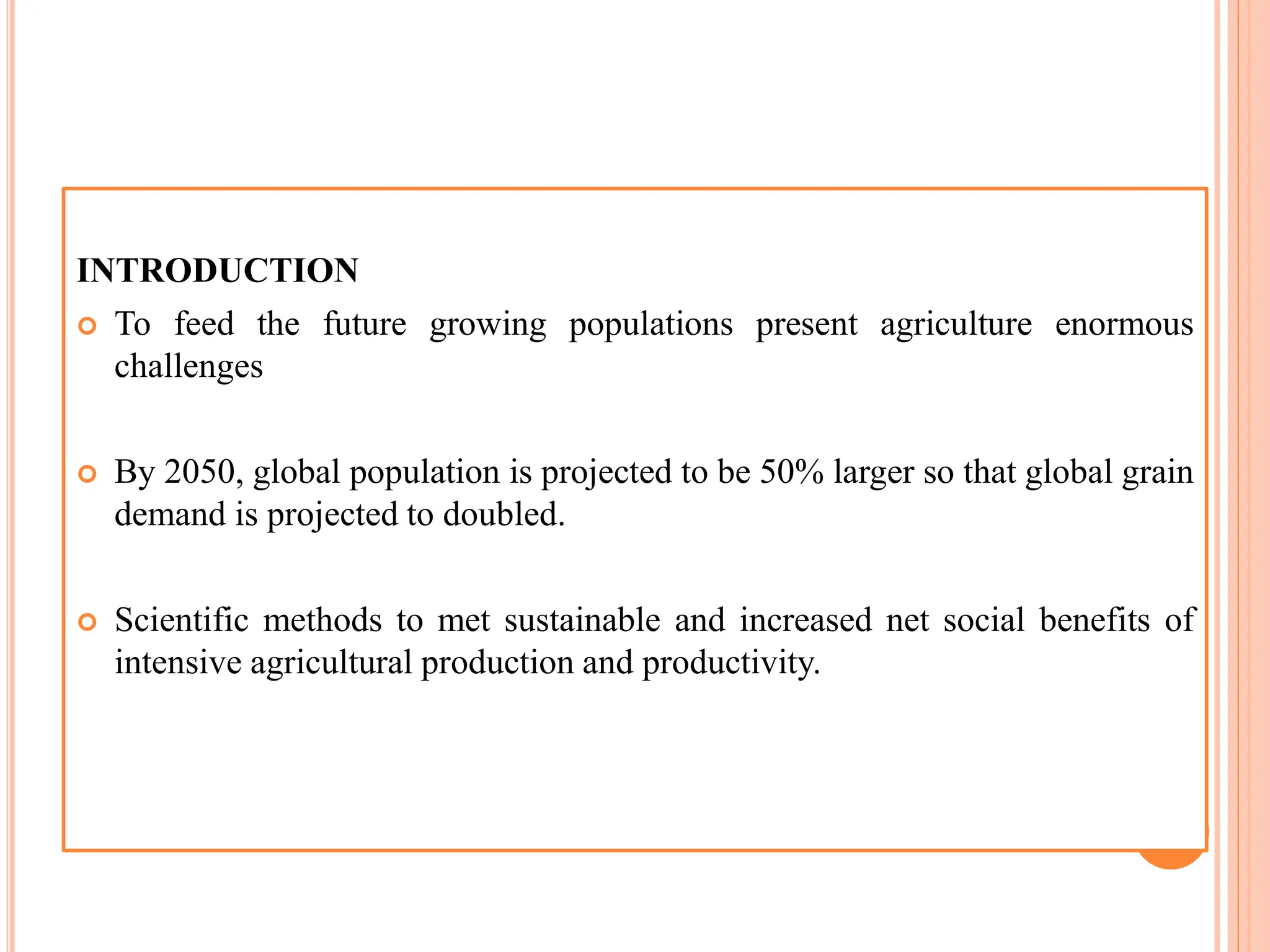 AGRICULTURE PRODUCTION AND SUSTAINABILITY THROUGH BIOTIC AND ABIOTIC STRESS MANAGEMENT PRACTICES ...