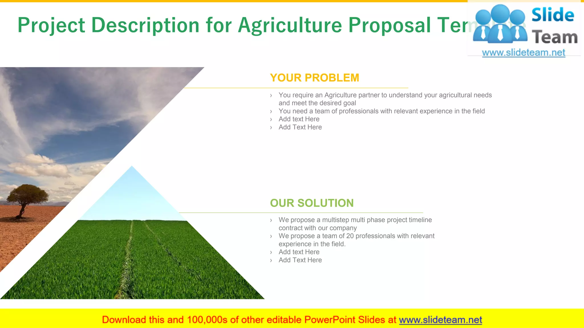 Agriculture Proposal Template PowerPoint Presentation Slides | PPT