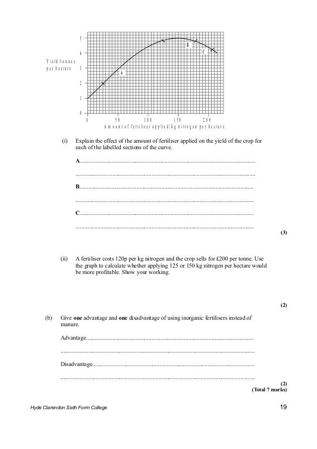 Agriculture questions