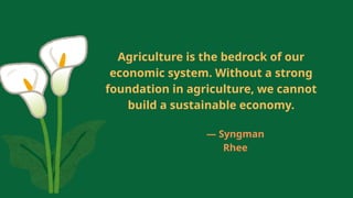 25 Famous Agricultural Quotes by World Leaders | PPTX | Agriculture ...
